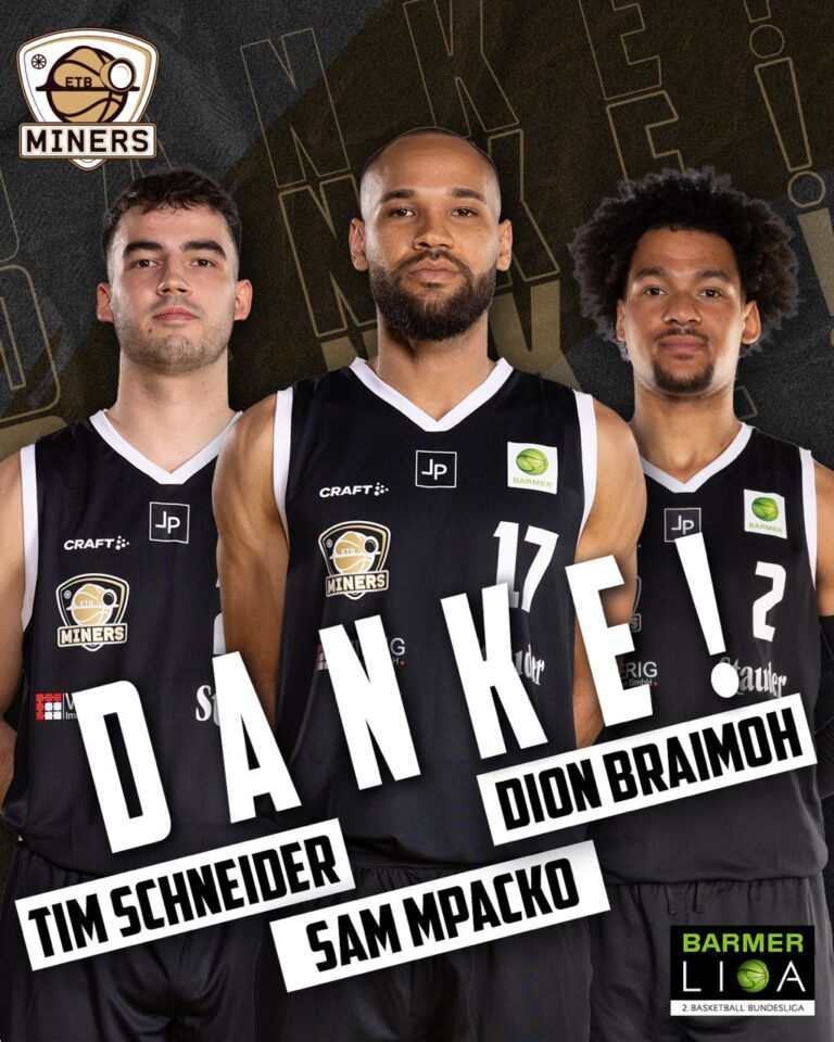 Danke für euren Einsatz – ETB Miners verabschieden Tim Schneider ...